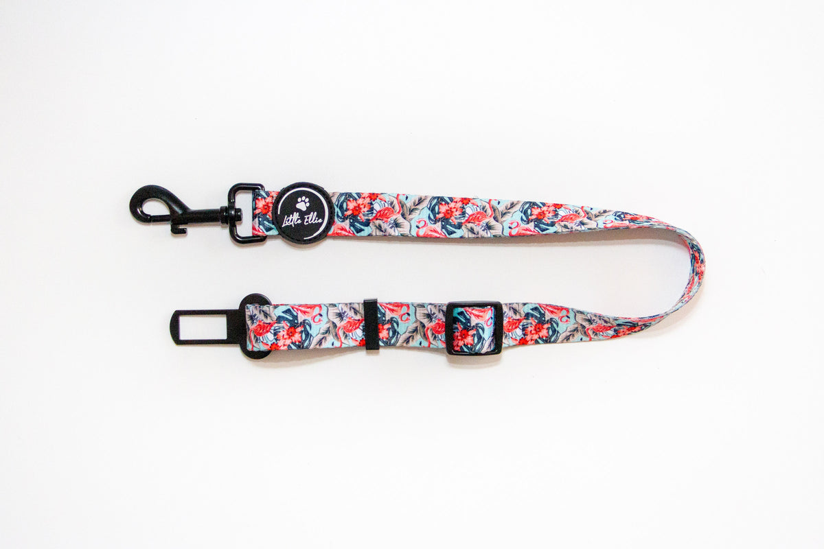 Adjustable Car Restraint| Flamingo Paradise – Little Ellie Boutique